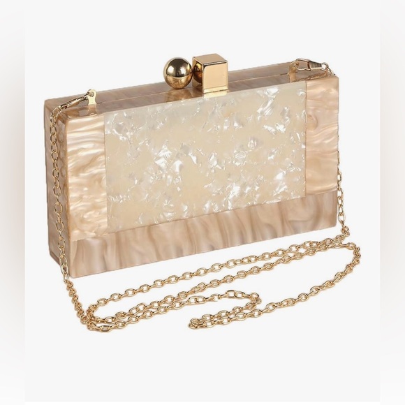 Bags | Acrylic Marble Clutch | Poshmark